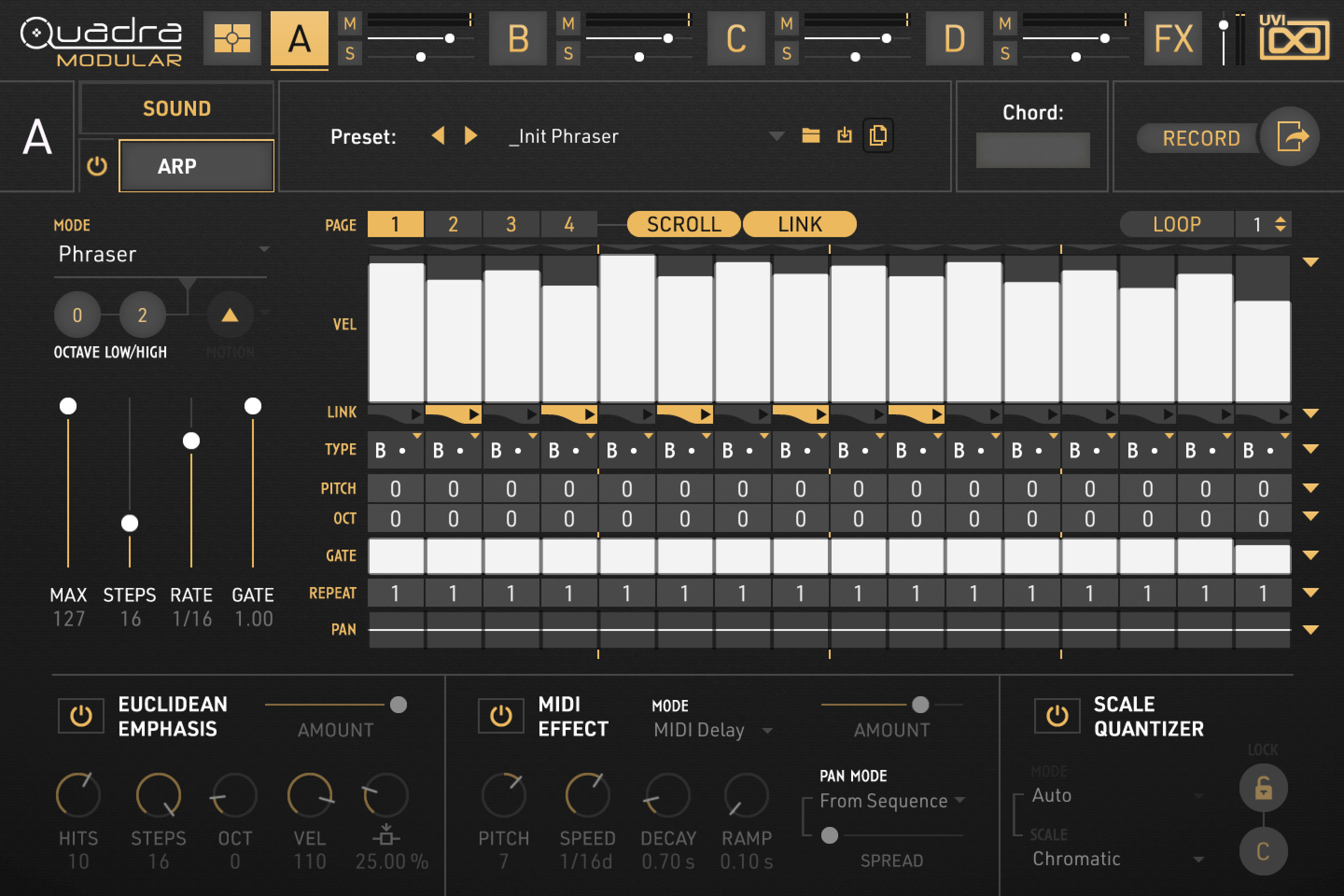 UVI Quadra Modular, un plugin de maniobras tetramodulares | Hispasonic